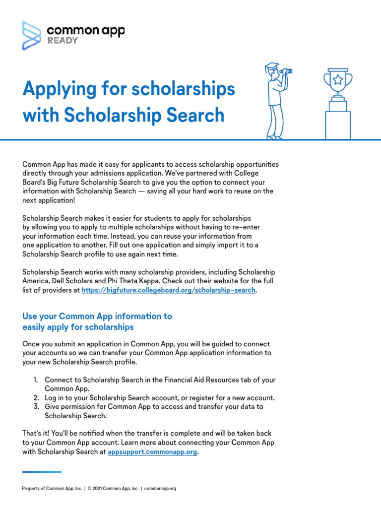 FY Apply College Scholarship Search | PDF