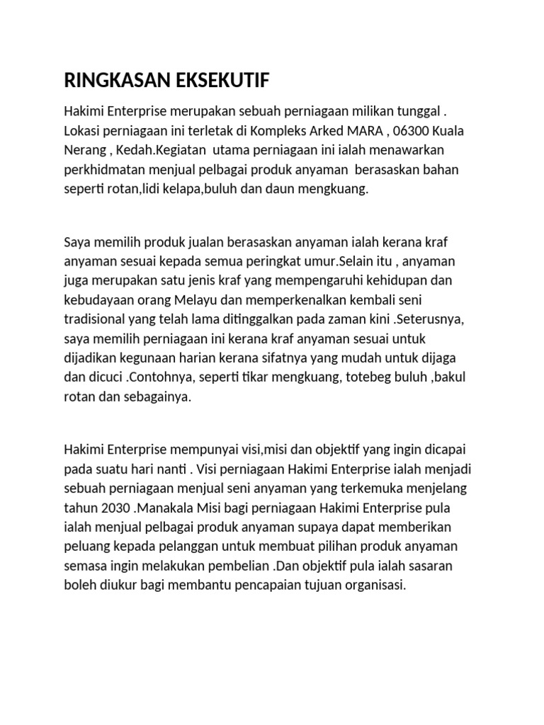 Ringkasan Eksekutif | PDF