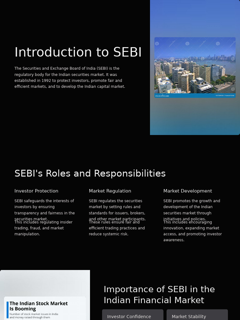 Introduction To SEBI | PDF