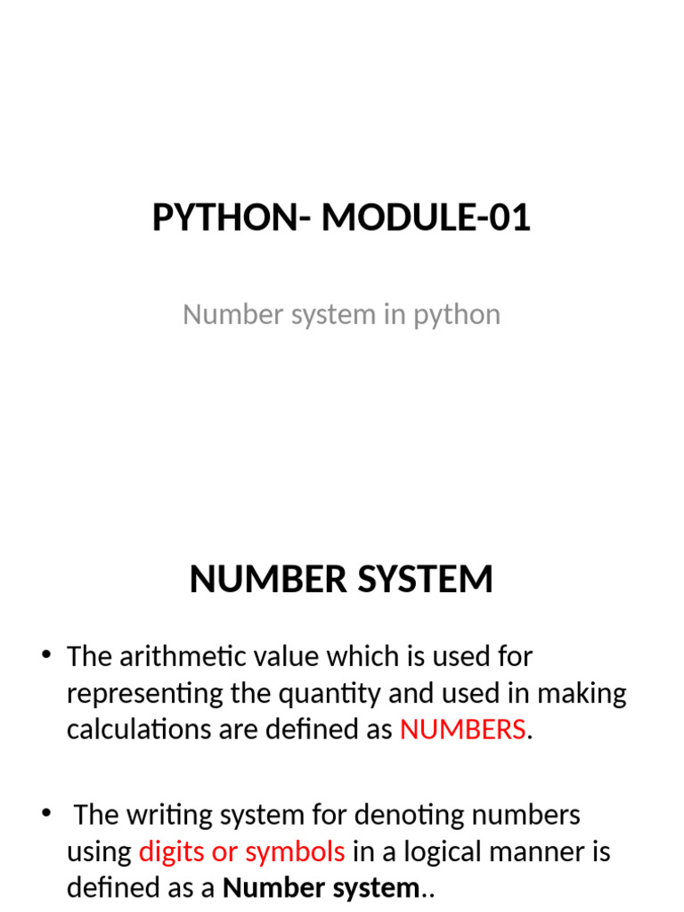01-07.number Conversion in Python | PDF