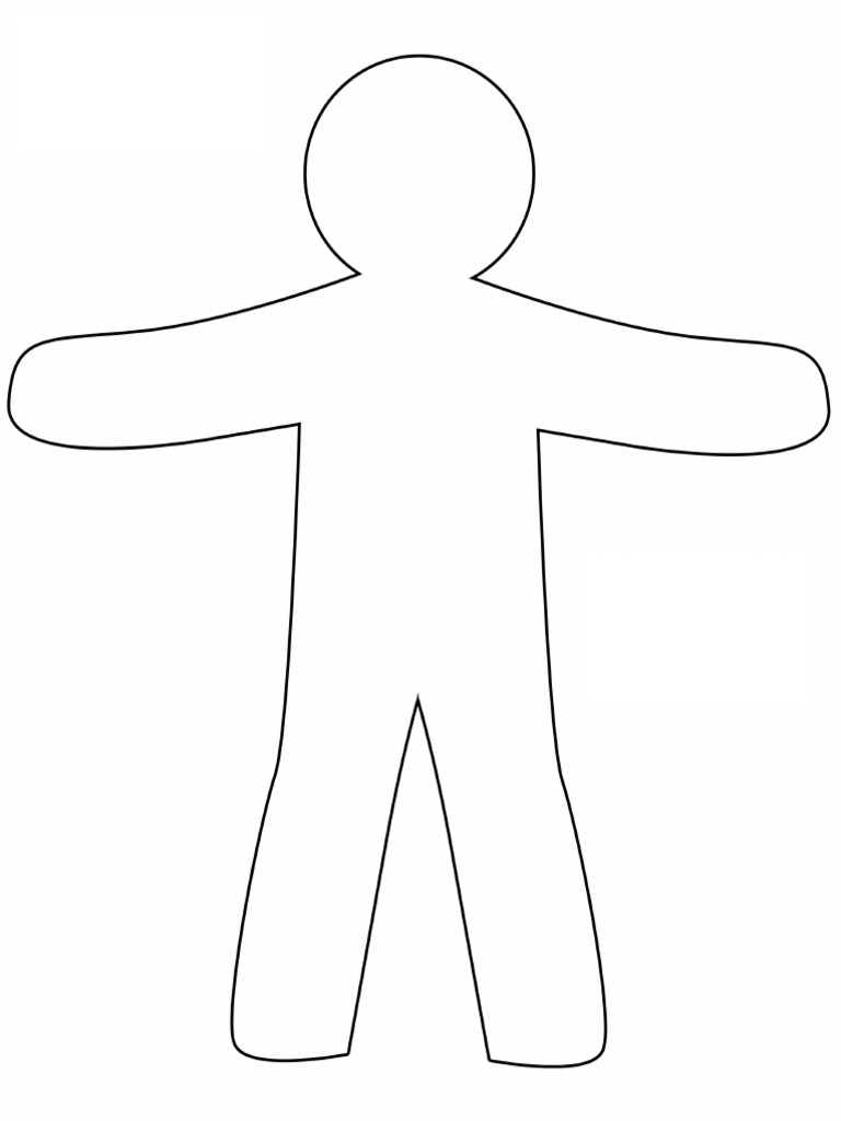 Body Outline Craft For Drawing | PDF