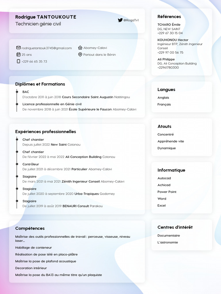 CV JK 2024-07-22 Rodrigue Tantoukoute | PDF