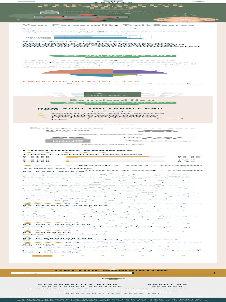 The Big Five Personality Test Truity | PDF