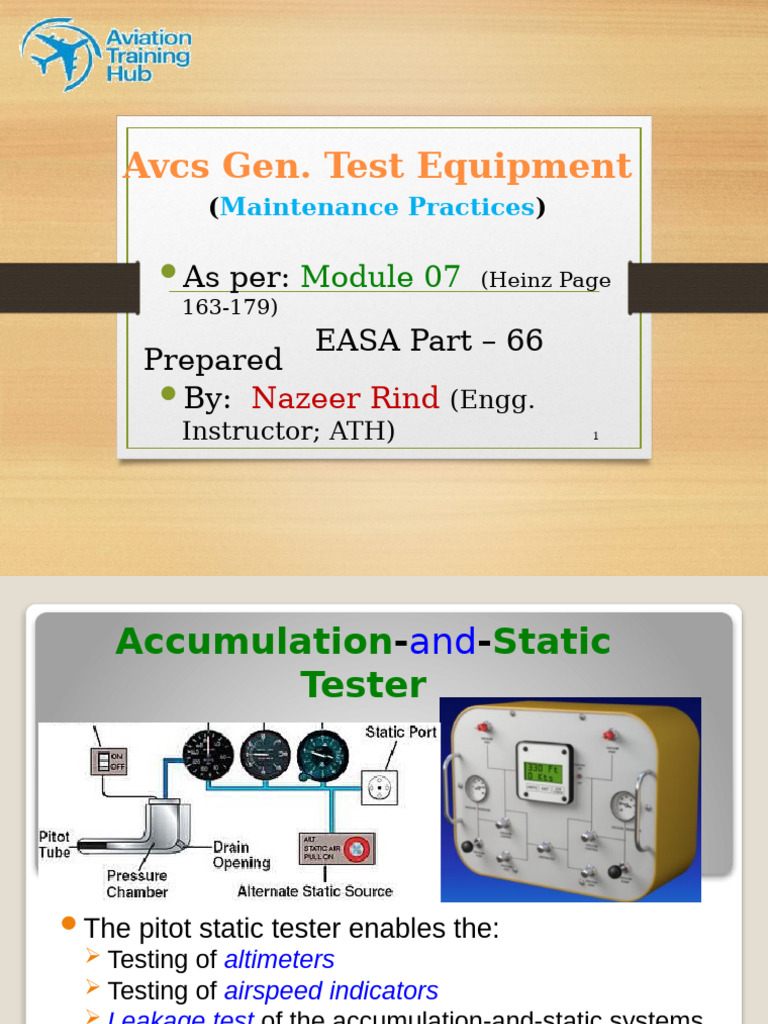 7.4 Avcs Gen Test Equipment (Heinz) | PDF