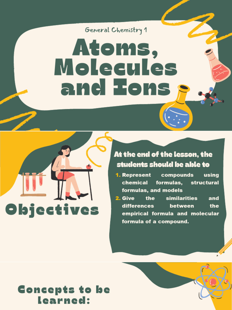 Atoms, Ions and Molecules (Chemical Formula) | PDF