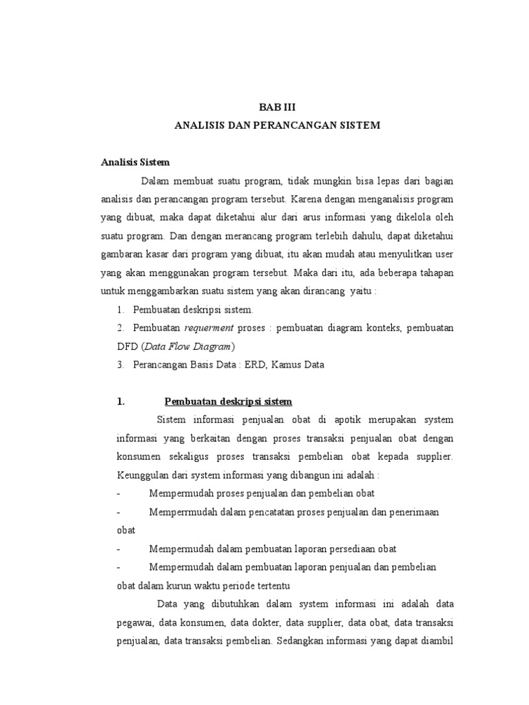 Laporan Desain Database Apotik | PDF