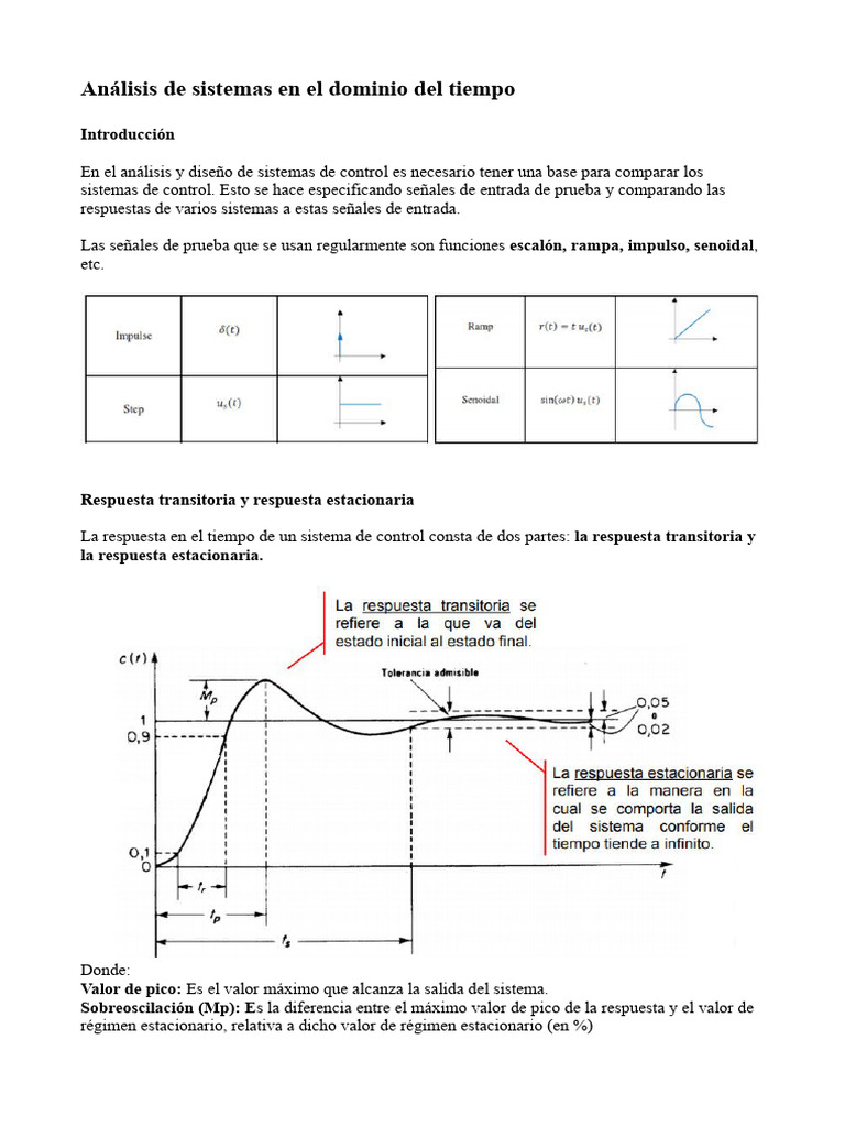 Análisis de Sistemas en El Dominio Del Tiempo | PDF