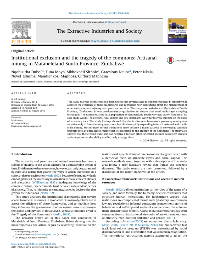 Dube 2016 | PDF