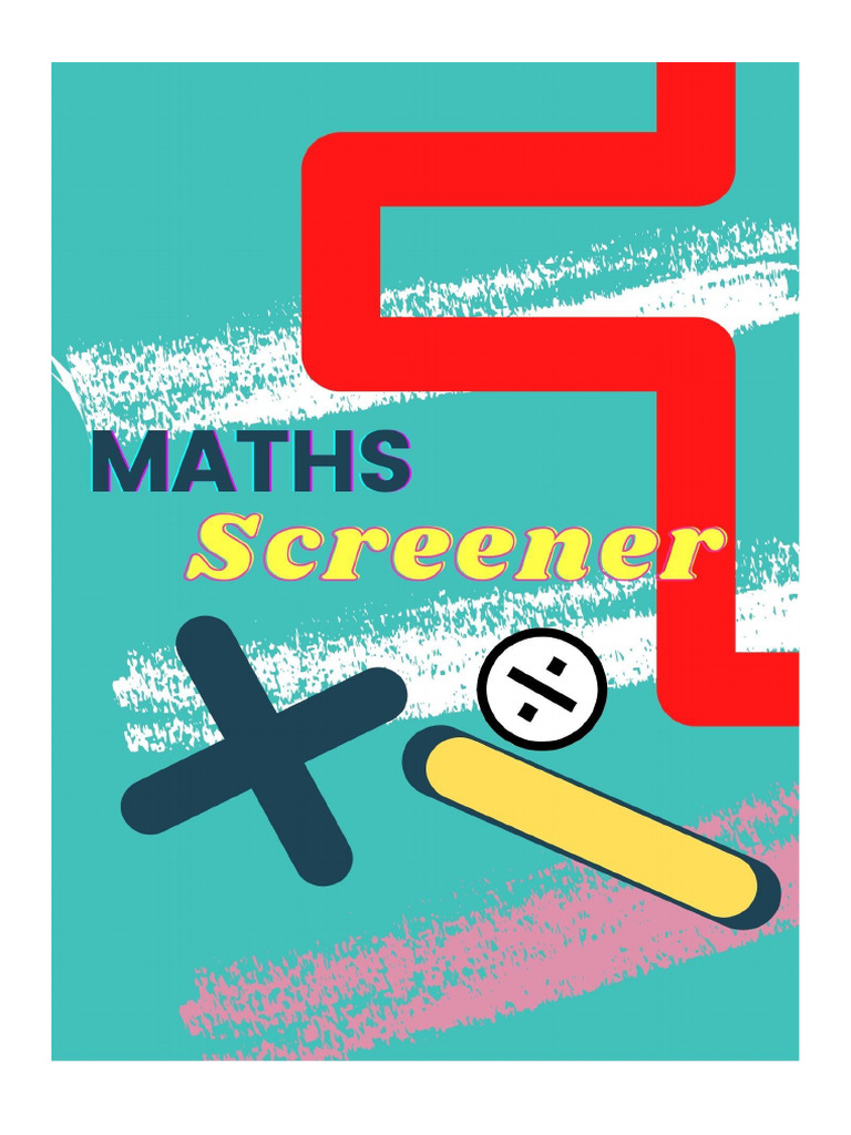MATHS Screening Assessment | PDF