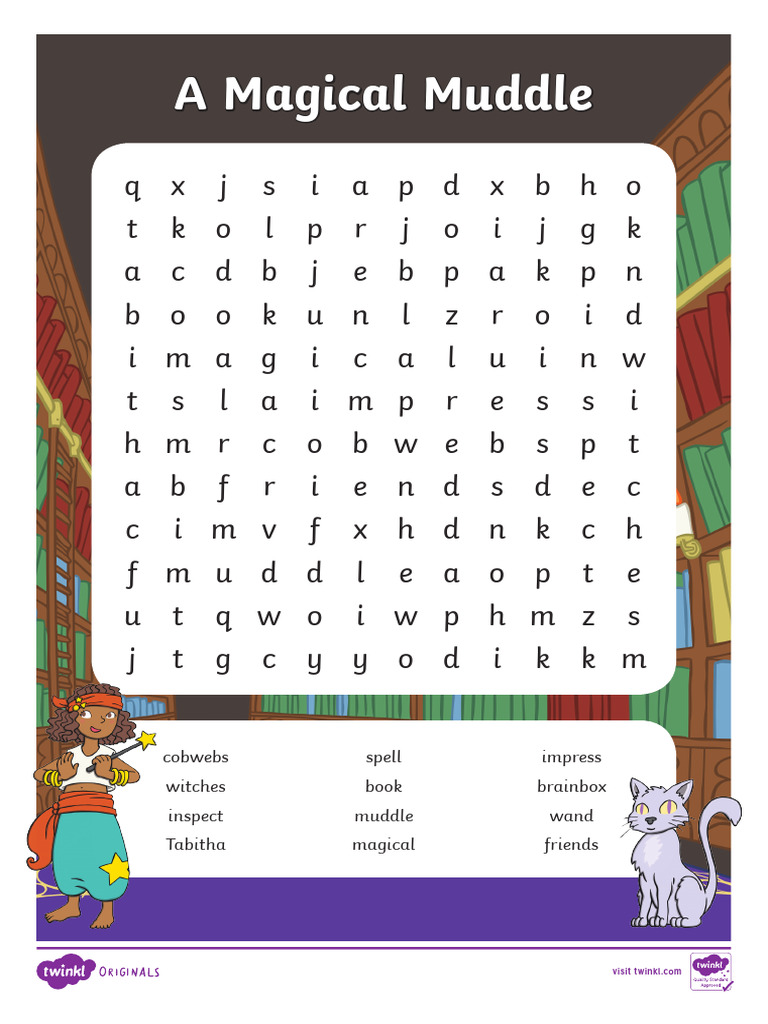 T or 643 A Magical Muddle Word Search | PDF