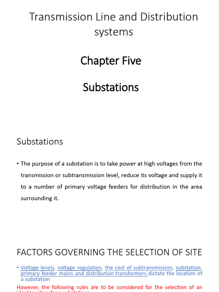 Substations | PDF
