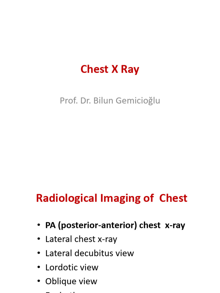 4) Chest X-Ray | PDF
