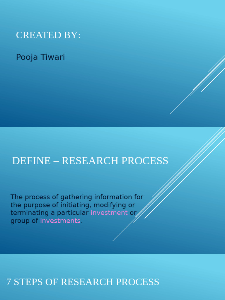 Research Process | PDF