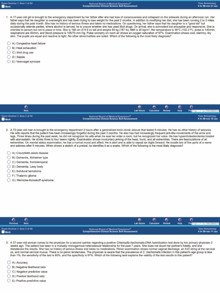 (Medicalstudyzone - Com) NBME 11 - Questions | PDF