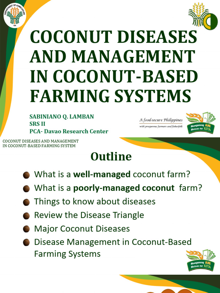 D2a. Coconut Diseases and Management in Coconut-Based Farming Systems | PDF
