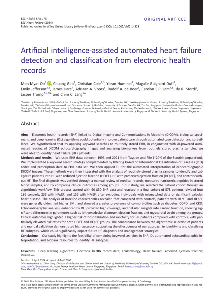 Artificial Intelligence-Assisted Automated Heart F | PDF | Heart ...