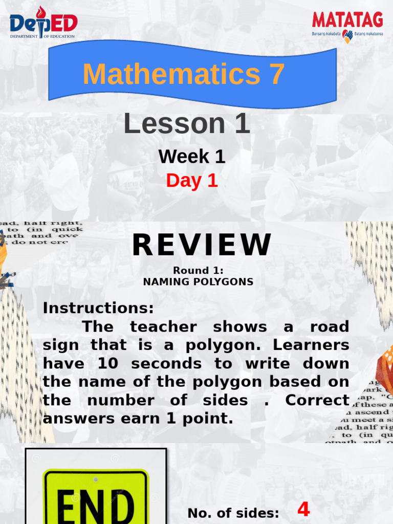 POLYGONS Lesson 1 Mathematics Grade 7 2 | PDF
