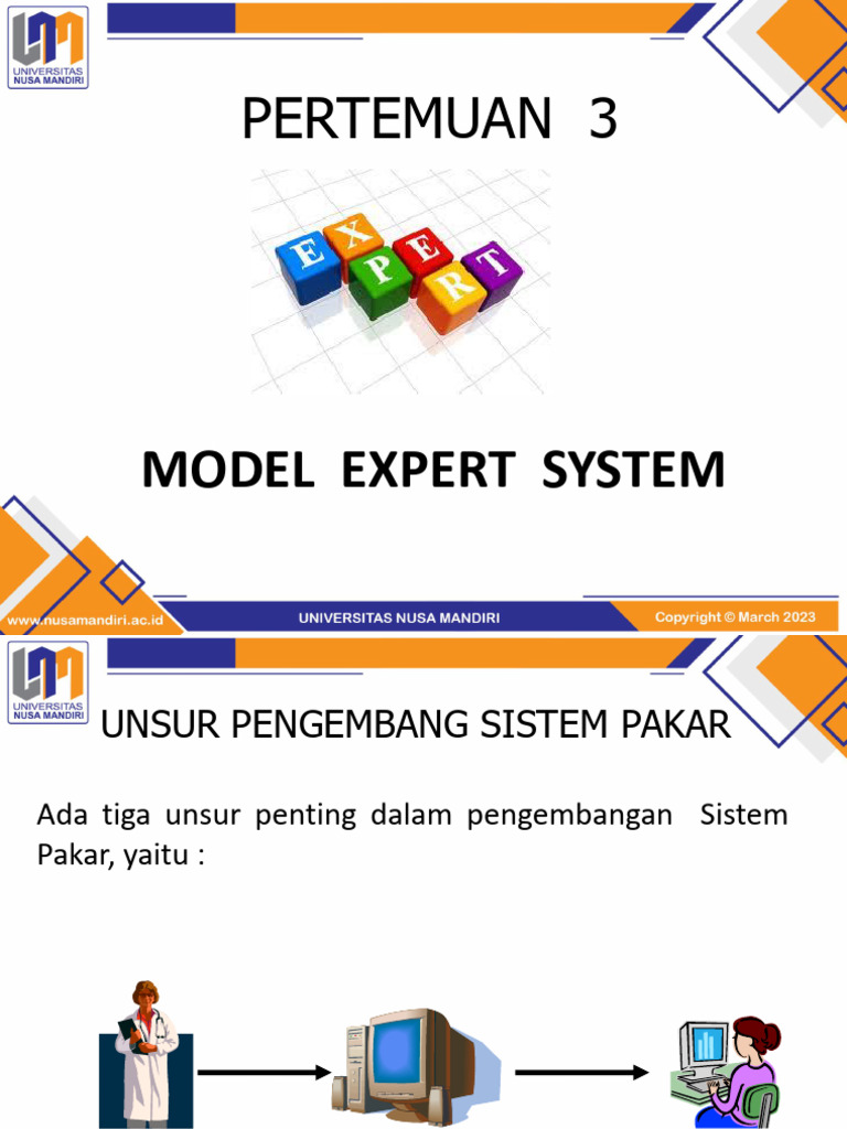 Pertemuan 3: Model Expert System | PDF
