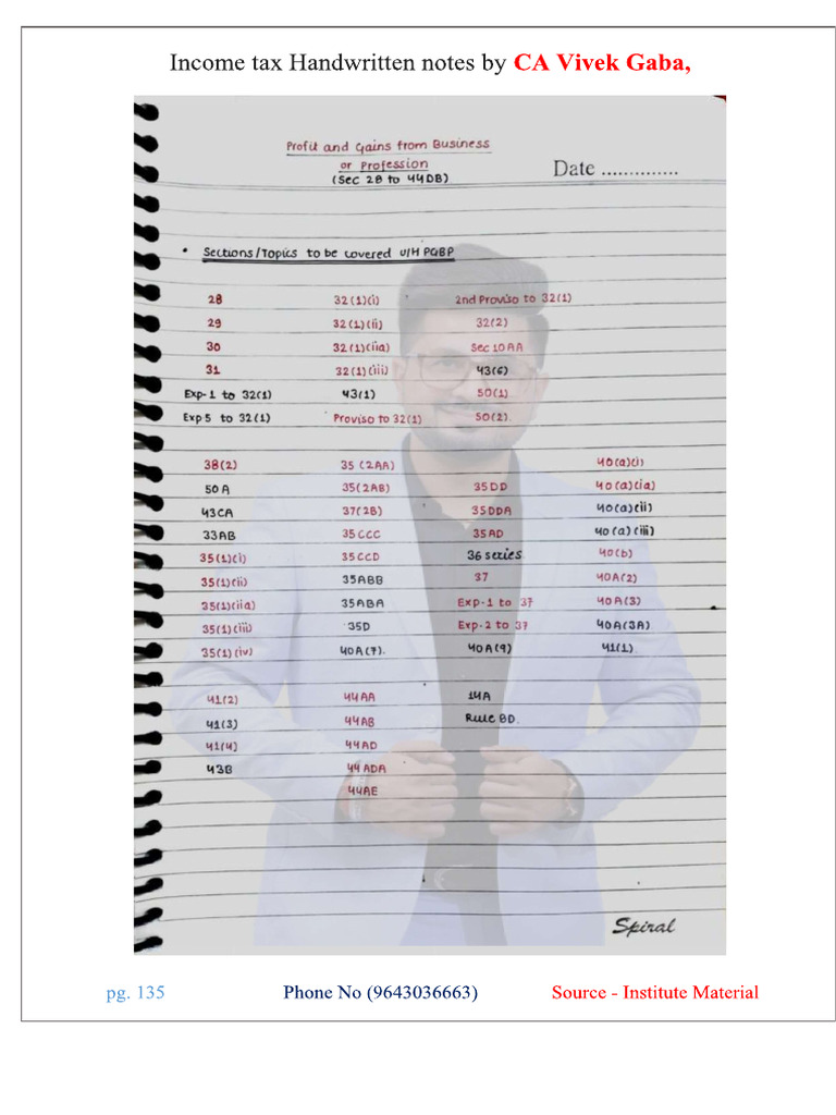 Tax-Income From PGBP | PDF