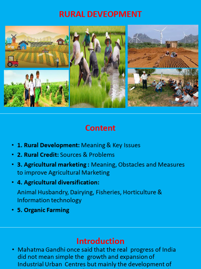 Rural Development | PDF