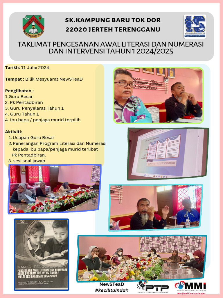 Dokumentasi Taklimat Pengesanan Awal Literasi Dan Numerasi Tahun 1 Pdf