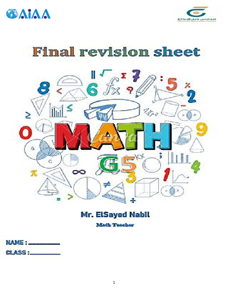 Final Revision Sheet | PDF