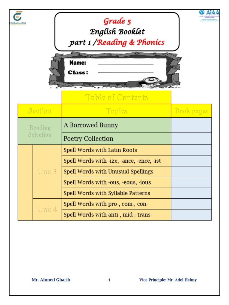 English Revision Booklet 2024 | PDF