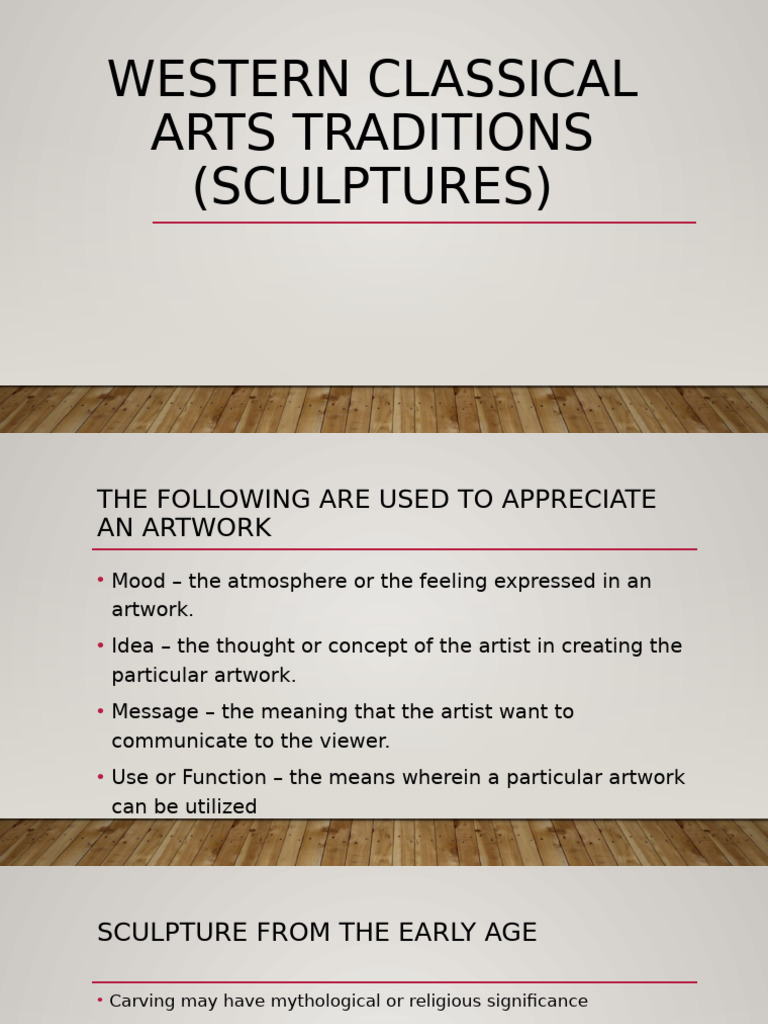 Western classical arts traditions (sculptures) | PDF