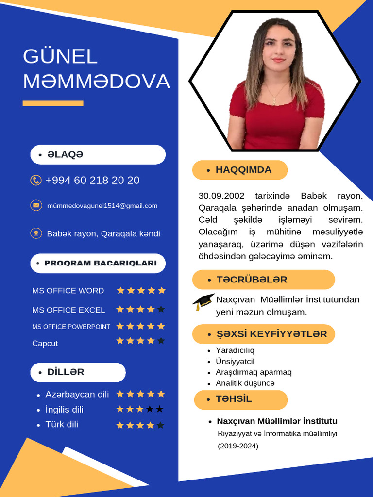 Orange Black and White Corporate Graphic Designer Resume A4 | PDF