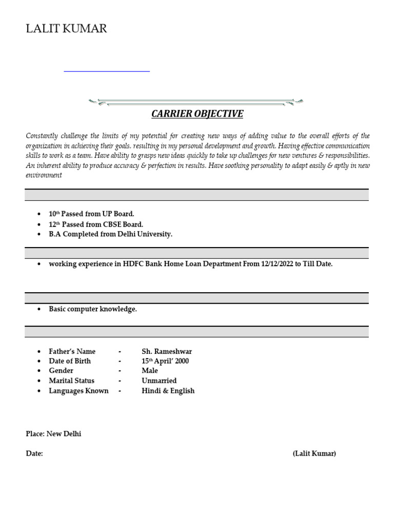 Lalit Resume | PDF