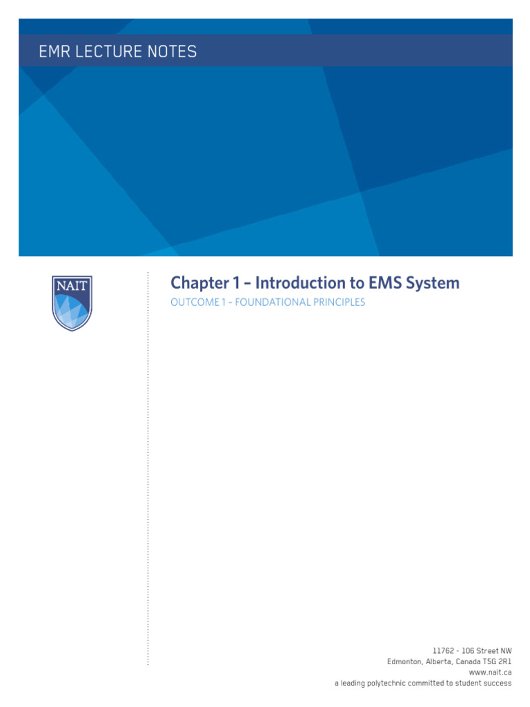 EMR-Chapter 1-Fillable | PDF
