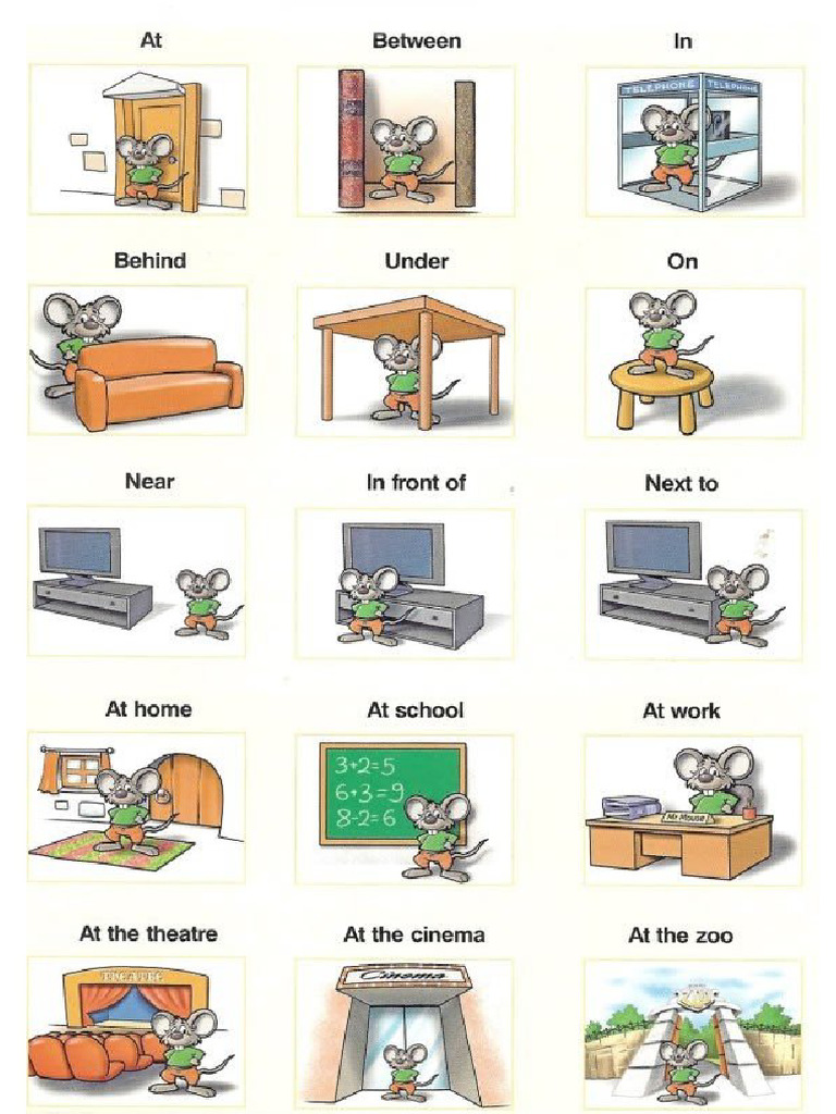 Learning Prepositions of Place | PDF