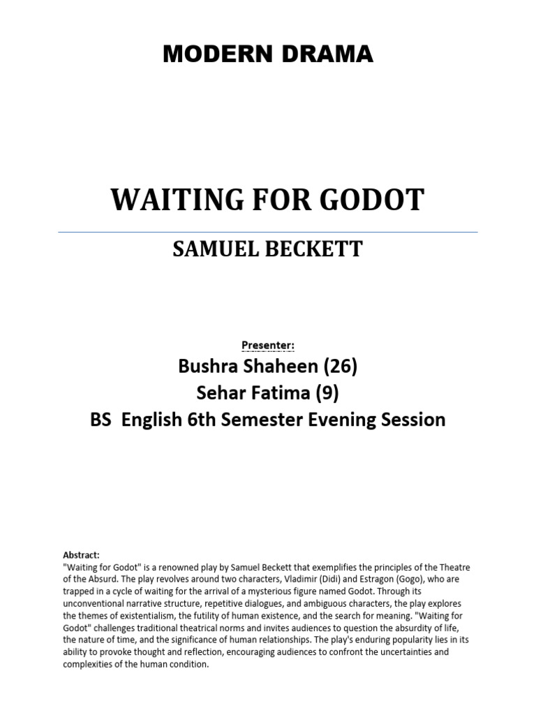 who is Godot | PDF