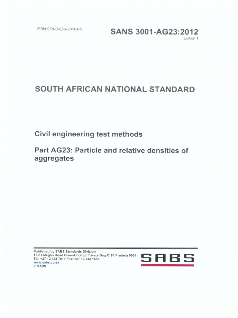 Sans 3001-Ag23 | PDF