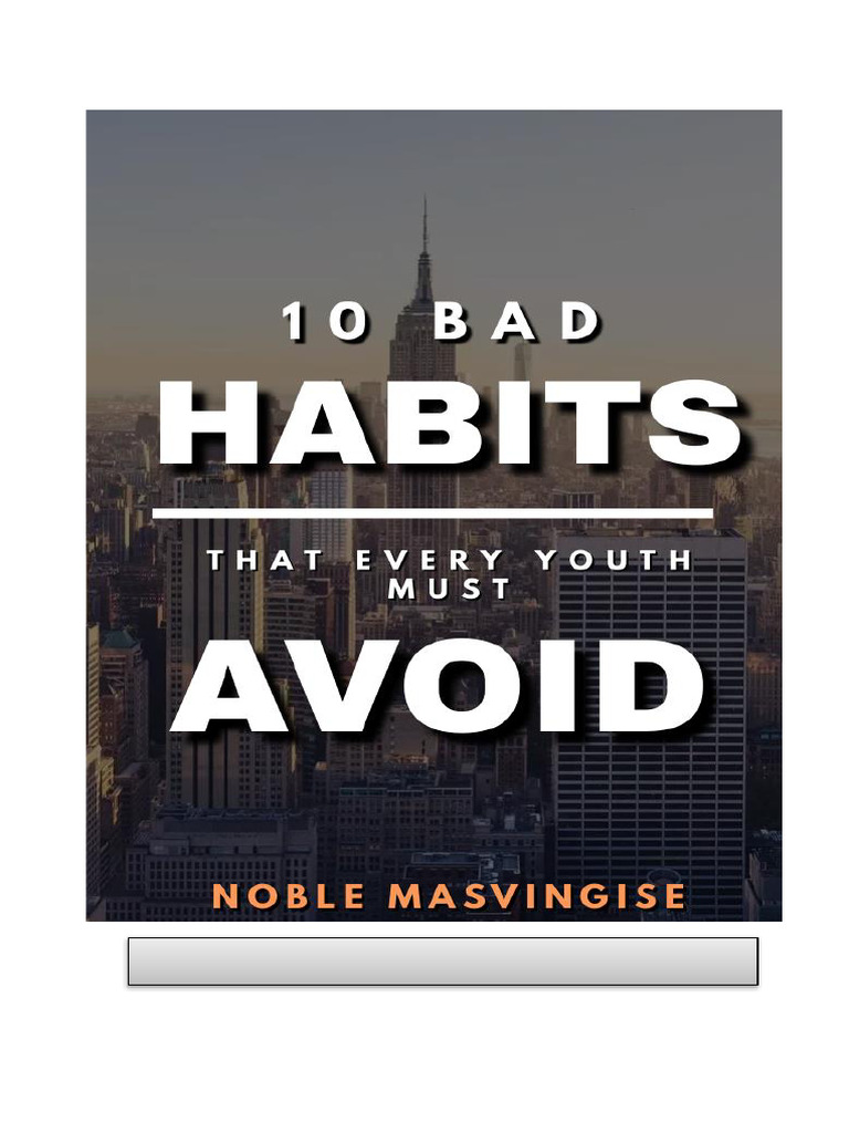 Ten Bad Habits That Every Youth Must Avoid | PDF | Prayer | Mentorship