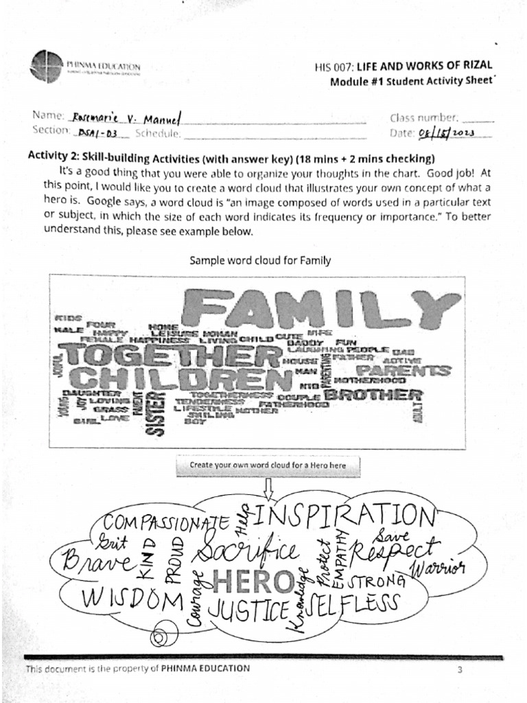 HIS 007 SAS#1&2 Manuel, Rosemarie | PDF