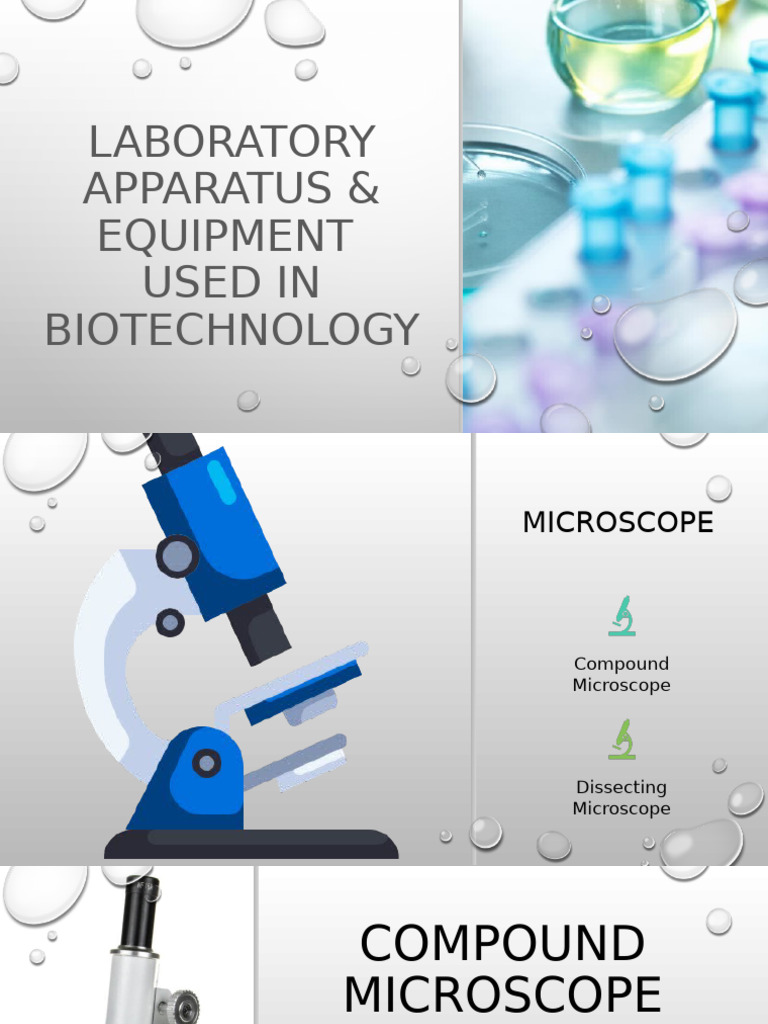 Q1 Lesson 6 Laboratory Tools and Equipment Used in Biotechnology | PDF