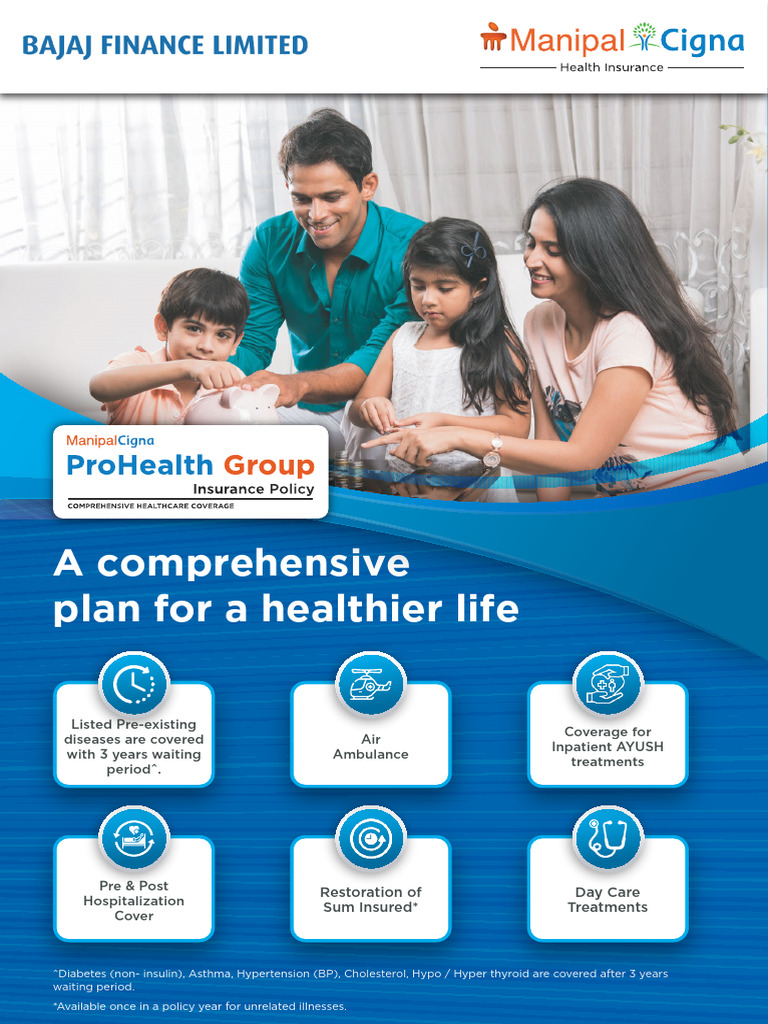Bajaj Finance - PGIP - Leaflet - New Plan | PDF | Deductible | Hospital