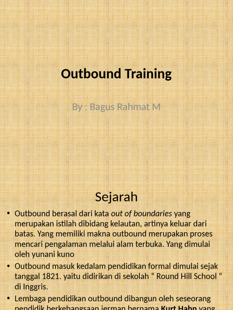 Outbound Training | PDF