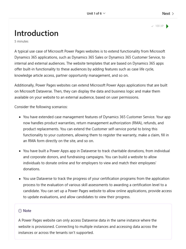 Access Dataverse in Power Pages Websites | PDF
