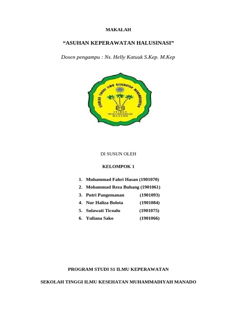 MAKALAH Kel.1 - Halusinasi | PDF