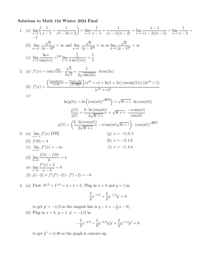 124finalwi24 Ans | PDF