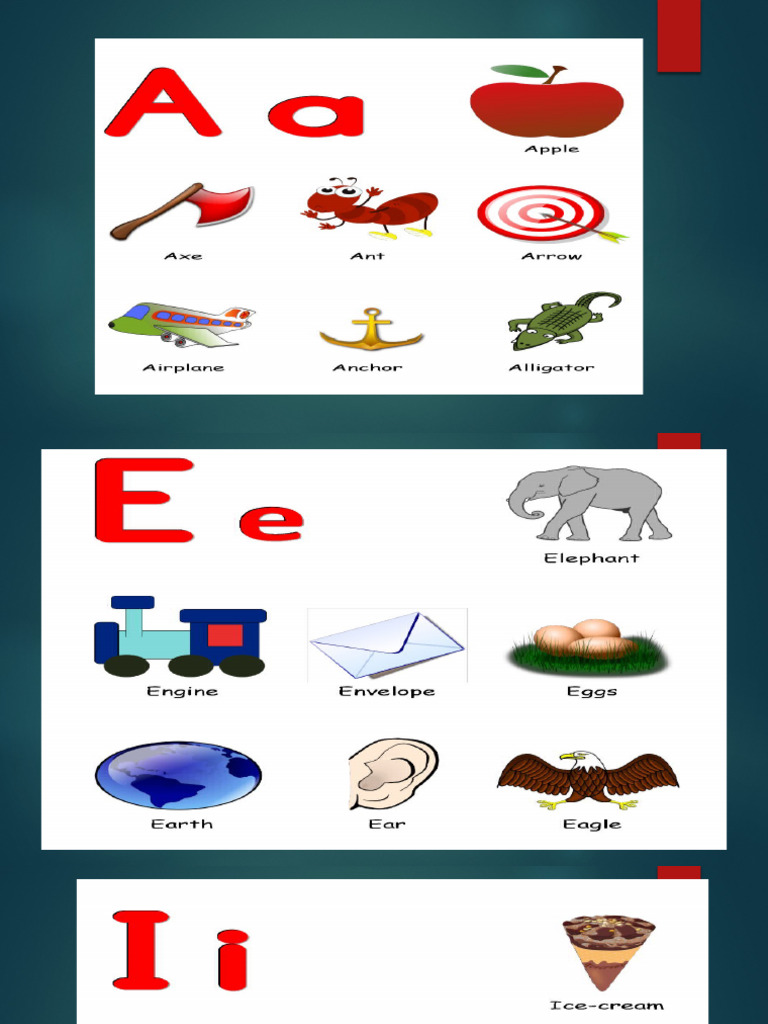 Alphabet Pictures | PDF