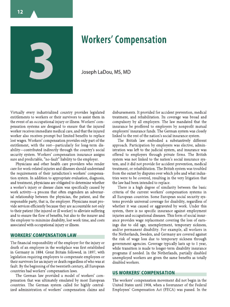 12 - 20 Capt. 3 Compensación Al Trabajador | PDF