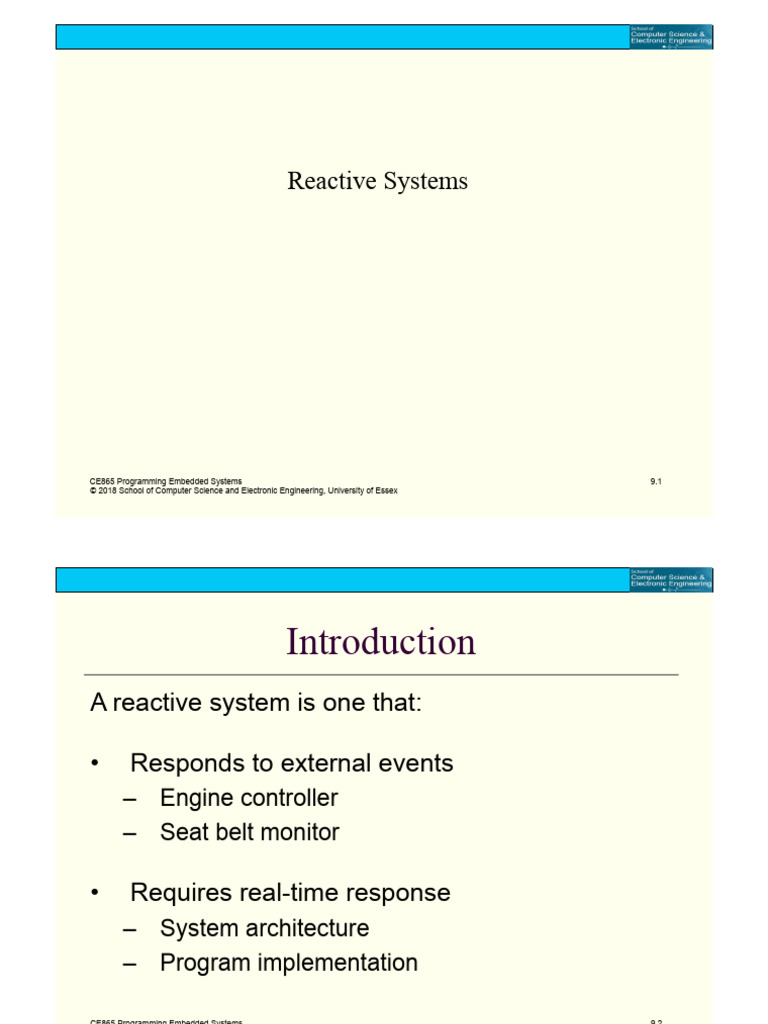9. Reactive Systems | PDF
