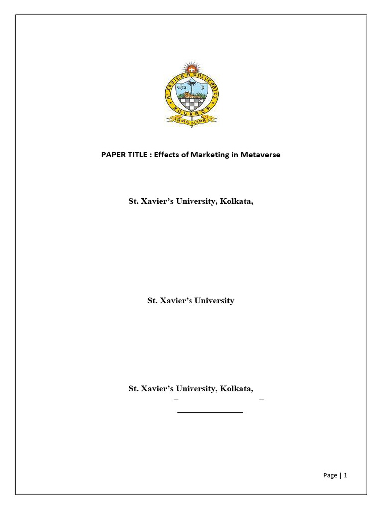 Marketing in Metaverse | PDF