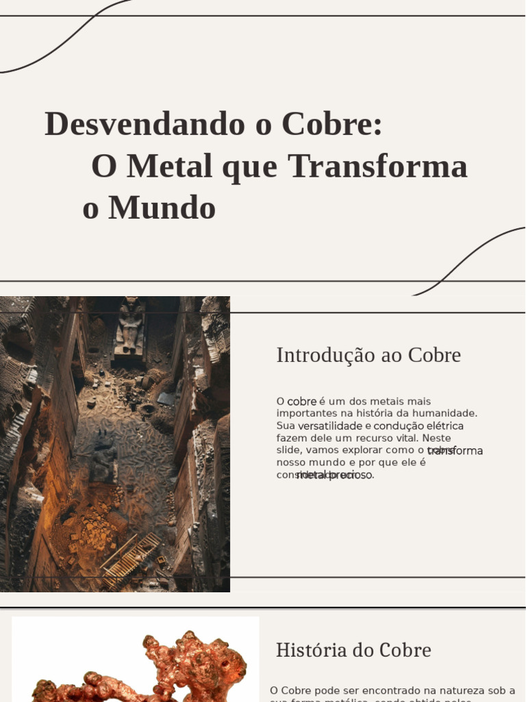 Trabalho Sobre o COBRE | PDF