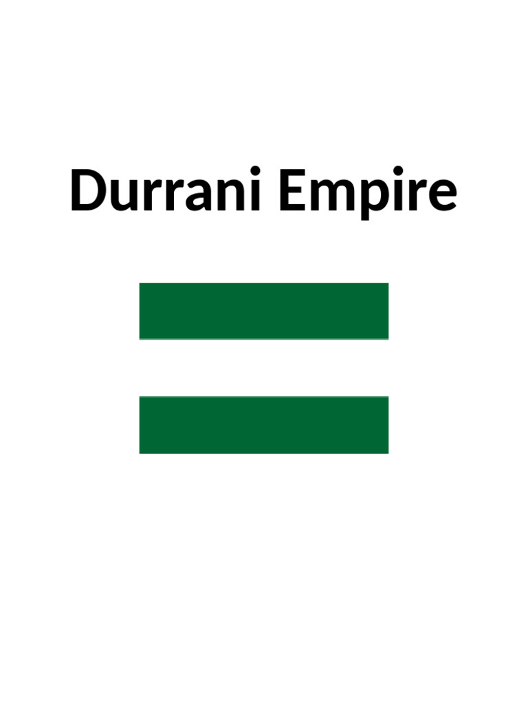 Durrani Empire | PDF