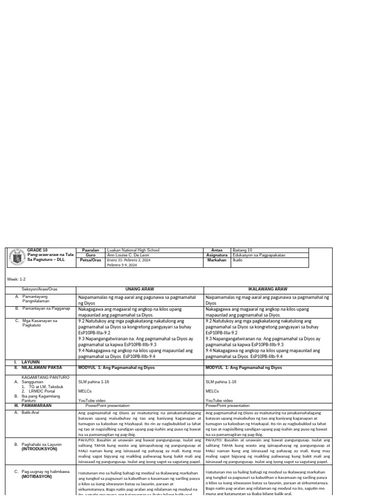 Q3 Esp10-Wk1-2 | PDF