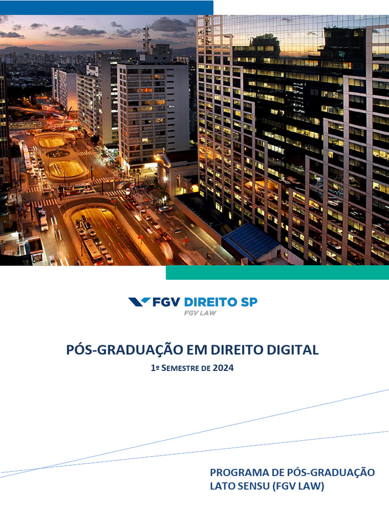 Programa 2024.1 Pos Graduacao em Direito Digital | PDF